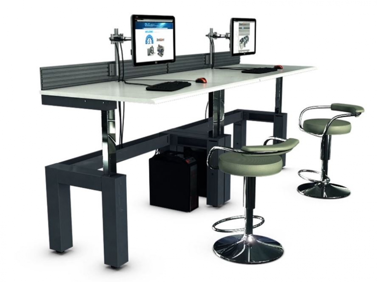 Sit/Stand ( Height Adjustable) Desk - R&D Data Products